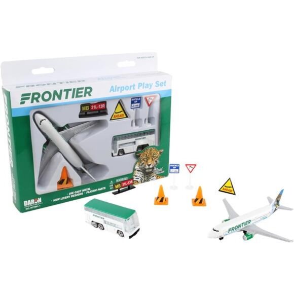 Toys | Frontier Airlines Spot The Jaguar Airport Playset With Diecast ...